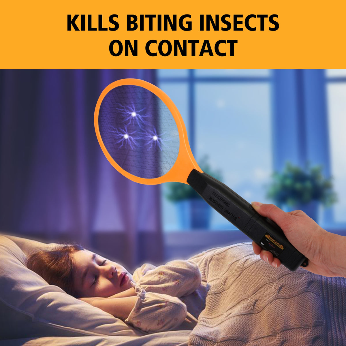 Bite Shield Racket Zapper Electronic Insect Killer Indoor Outdoor